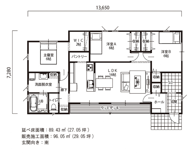 家庭菜園を楽しみながらゆったり暮らす3LDK平屋住宅 27坪の間取り | IROHA.IE